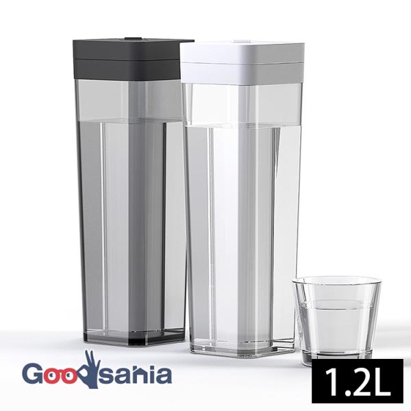 アスベル ピッチャー ドリンク・ビオ SP-120 日本製 約1.2LA8050-09 A8050-07 SP-120 縦置き 横置き 横 よこ ヨコ よこ置き 冷水筒 ポット 水差し 角型 1.2リットル 1.2L 1.2 ロック付き ロ...