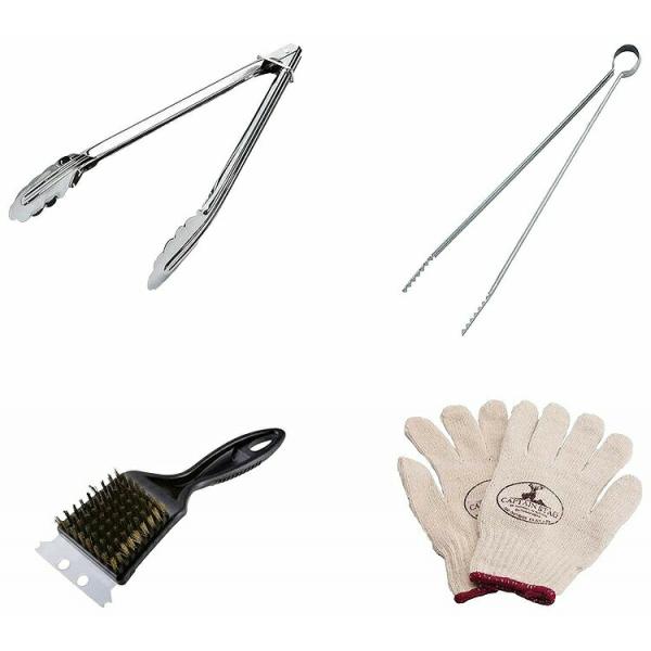 バーベキュー セット ビギナー BBQ トング 炭バサミ ブラシ 軍手