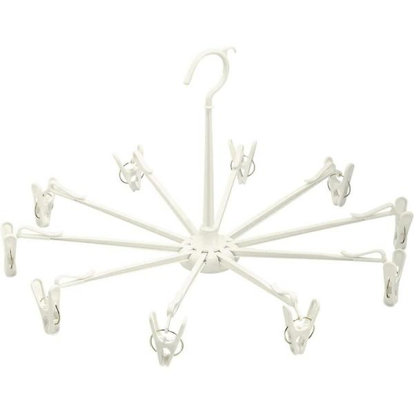 オーエ 洗濯ハンガー パラソル HOS ミニ パラソルハンガー(10本掛け)ホワイト 約44×44×25cm 88373・あとちょっとだけ干したい時に活躍!軽くてコンパクトで使いやすい洗濯ハンガー。・小物類を干すのに手頃な大きさ！使い勝手の...