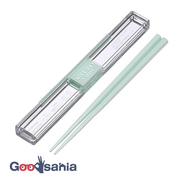 食洗機OK！持ち歩いてもガチャガチャ音がしない箸箱＆箸セット衝撃に強いから長く使える！マイ箸としてもおすすめ箸 はし お箸 ハシ 18cm 18 カトラリー ケース入り 中学生 高校生 学生 男子 女子 運動会 遠足 ピクニック 食洗機対応...