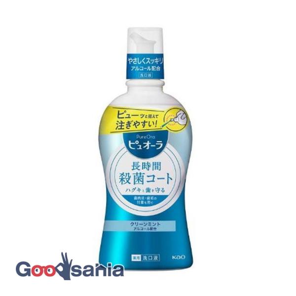 薬用 ピュオーラ 洗口液 クリーンミント 420ml マウスウォッシュ「ネバつき」「口臭」「歯肉炎」3つの歯周トラブルケアに。清浄剤エリスリトールがネバつきの原因「菌のかたまり」を分散しやすくし、口中を浄化します。殺菌剤CPC*が原因菌を殺...