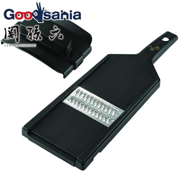 お料理好きの方へオススメ!関孫六シリーズ時短調理が叶う！切れ味バツグン！人参、大根、きゅうりなどサラダやキンピラに幅が広く、大きな食事の調理をしやすいです。切れ味良く、押し引き両方スピーディーに千切りが出来る特殊クランク刃を採用した千切り器...