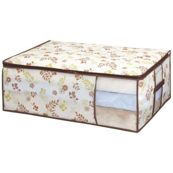 押し入れの中の毛布や布団類がスッキリ片付く! 持ち手が付いているので、持ち運びにも便利!収納 袋 布団 ふとん 羽毛 掛け布団 ファスナー ジッパー 毛布