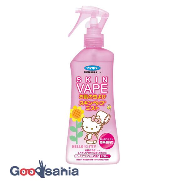 フマキラー スキンベープミスト ハローキティ 200ml 虫よけミスト 虫除け1)虫よけ効果がしっかり長持ち！ 医薬部外品で処方できる最大濃度の有効成分を配合しています。従来品の1.7倍効力が持続し、5時間以上、蚊からお肌をガードします。2...