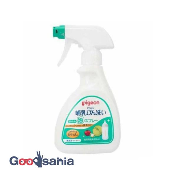 ミルク汚れにシュっとして流すだけのかんたん泡スプレー！植物由来の洗浄成分の哺乳びん洗いです。野菜も洗える、赤ちゃんの口に入るものをしっかり洗える洗剤です。ミルク汚れに特化しているので、哺乳びん洗いにぴったり。無添加(着色料、香料、リン)泡立...