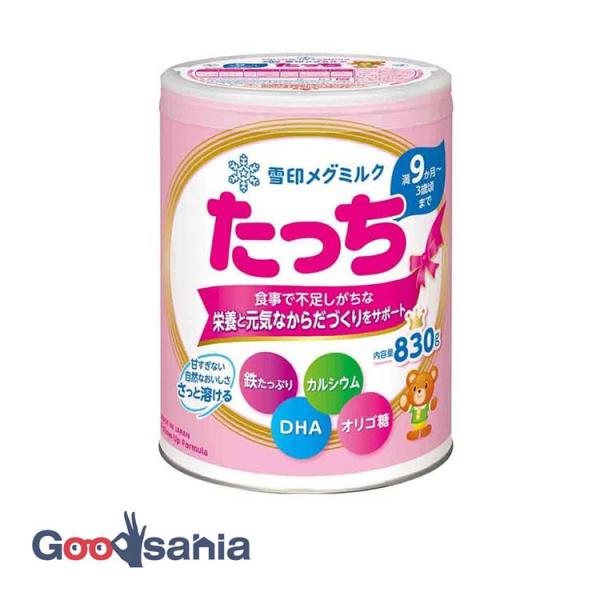 フォローアップミルク「雪印メグミルク たっち」は離乳食だけでは不足しがちな栄養をバランス良く補うミルクです。満9か月頃から3歳頃までの赤ちゃんにおすすめしています。離乳期の赤ちゃんの栄養状態を調べ、日本人の食事摂取基準(2020年版)、離乳...