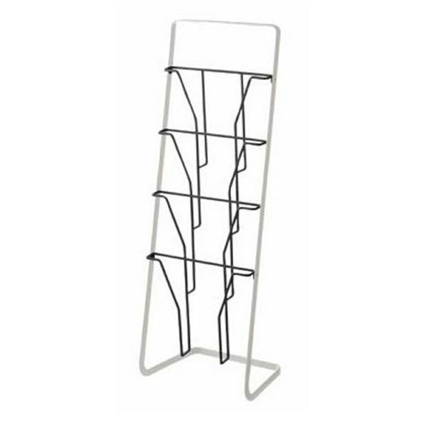 ショップ風スタイルで雑誌を魅せるマガジンスタンド。 省スペース&amp;4段に収納可能な大容量。マガジンスタンド ブックスタンド 本 本立て 雑誌 収納 スリム 北欧 おしゃれ 楽譜 山崎 インテリア