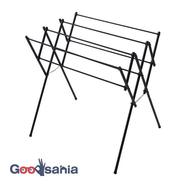 バスタオルもフェイスタオルも一緒に干せるタオルハンガー落ち着いたマットブラックカラーが特徴の「PORISH物干しブラックシリーズ」タオルハンガー ハンガー スタンド タオル タオル掛け タオル干し 物干 物干し 室内 室内干し 部屋干し 洗...