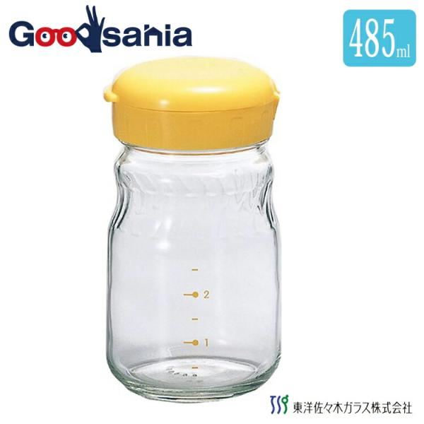 東洋佐々木ガラス 漬け上手 わが家のかくし味 たれ編 小 日本製 イエロー 485ml I-77826-Y-YK-JAN便利な目盛りつき!手作りのたれやドレッシングの保存に便利な保存瓶梅酒やらっきょう漬けを小分けにして保存するときにも!手作...