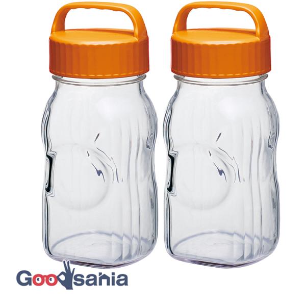 東洋佐々木ガラス 漬け上手 フルーツシロップびん 日本製 オレンジ 1500ml 2個入 I-77860-OR-A-JAN-S季節のフルーツを使ってシロップ作りができる保存瓶炭酸水で割ったり、かき氷にかけたり!漬物容器としてらっきょうや梅を...