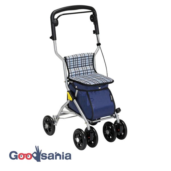 ・自立歩行が可能な方の散歩や買い物をサポートする歩行補助具です。・軽量でありながら安定感もある、お手頃サイズなシルバーカーです。・本体幅はスリムで、ほどよく荷物が入るバッグを備えたミドルタイプのシルバーカーです。・スリムなので狭い道や店内で...