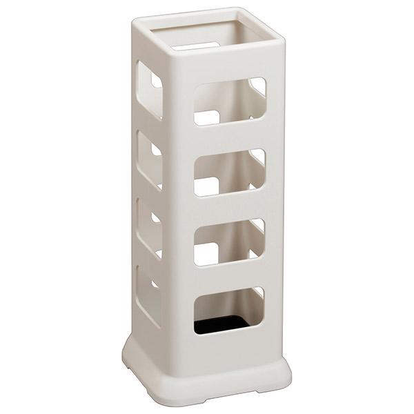 小原産業 傘立て おしゃれ 角型 約8本収納 ホワイト UB-422おしゃれに傘を収納!長傘約8本収納可能。床の上でも滑らないそこゴム付き!エントランスの角にピッタリと収まるプラスチック素材の柔らかい風合いの傘立て。ハードな鉄材質から今まで...