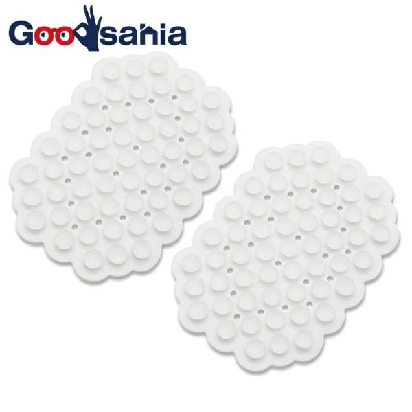 吸盤なのでピタっ!と吸い付いて簡単に外せてラク 洗面台で歯みがきコップの水切りに、台所で調理中のボウルの滑り止めに、浴室で石鹸ホルダーに吸着盤 吸着 両面 剥がせる 石鹸置き せっけん置き 石けん 石鹸 固形 せっけん 樹脂 滑り止め シート