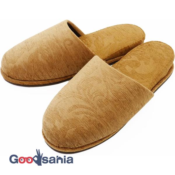 お客様のおもてなしや特別な日におすすめ玄関を華やかにしてくれる、リーフ柄の高級感のあるスリッパリーフ柄 柄 底が拭ける スリッパ すりっぱ ルームシューズ M 小さめ レディース 婦人 女性 女性用 室内 室内用 部屋 部屋用 家用 来客用...