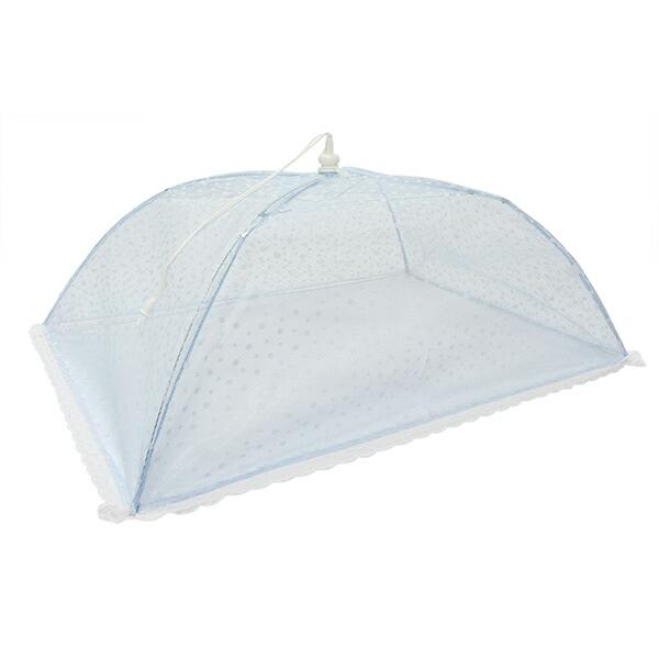 ホコリ・虫からお料理やおやつを守る!コンパクトに折り畳める! ラップの節約にもなるエコなメッシュ素材の食卓カバー。メッシュタイプだから通気性がよい。フードカバー 食卓カバー 折りたたみ 大きい 大型 長方形 メッシュ 食卓 夕食 台所 テー...