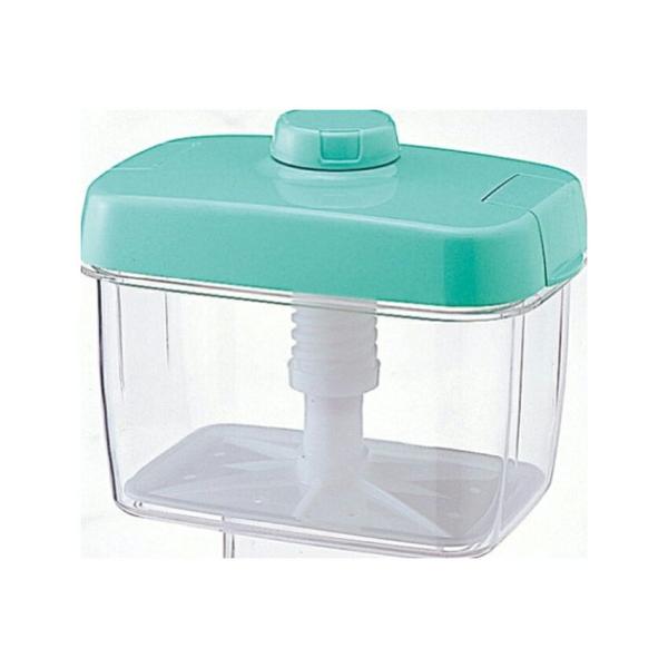 リス 漬物容器 ハイペットS-22 グリーン■家庭で手軽に浅漬けが楽しめるつけもの容器■ワンタッチロックで開け閉めが簡単<■ハンドルで重石調節が自由自在■容量/2.2L■付属品/ミニレシピキッチン 調理 漬け物 卓上漬物容器