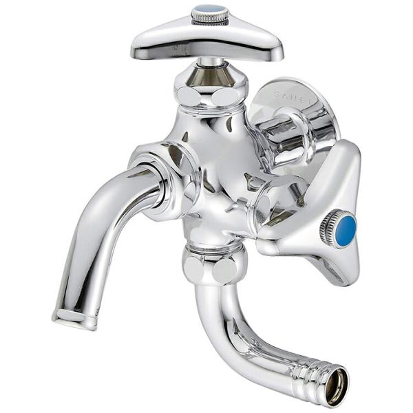 水栓 万能二口横水栓 呼び13