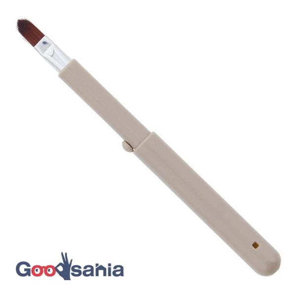 志々田清心堂 メイクブラシ スライドブラシ コンシーラーブラシ 平 約φ1.2×12.5cm グレー PS-103・しっかりシミかくし！毛先の斜面でしっかりカバーできます。・天然毛に比べてお手入れが簡単。メイクブラシ初心者の方にもオススメで...