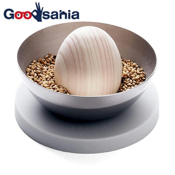 ごまやナッツなどの調味料、緑茶の擦りつぶしに! まるい形がおしゃれなすり鉢&amp;すり玉セットすり鉢 鉢 ステンレス すりこぎ 木製 可愛い ごま スパイス 離乳食 調味料 台所