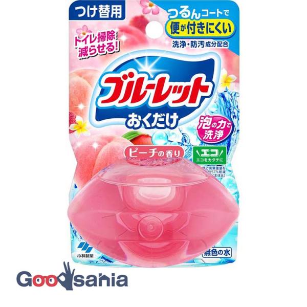 つるんコートで便が付きにくい 。トイレ掃除減らせる！ 泡の力で洗浄 。洗浄防汚成分配合 。。つけ替で廃棄重量を約57％削減(本体比) ＜製品特徴＞ 洗浄防汚成分を配合。流すたびに便器表面をコートし、汚れの付着を抑えます。 標準的に約3〜5週...