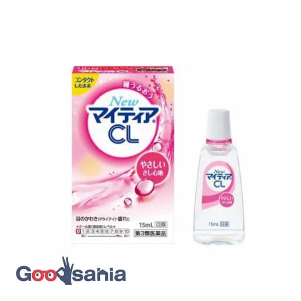 第3類医薬品 New マイティア CL-s 15mlコンタクトレンズを装着されていない方も使用いただけます。イオンバランスを正常な涙に近づける塩化カリウム・塩化ナトリウム、目の新陳代謝を促進するブドウ糖、角膜の修復などを助けるタウリンを配合...