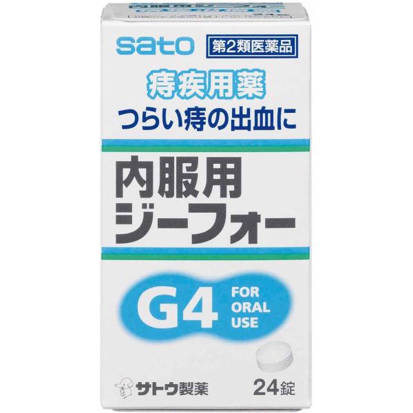 内服用ジーフォーはいぼ痔、きれ痔、痔の出血に効果のある白色のフィルムコーティング錠です。