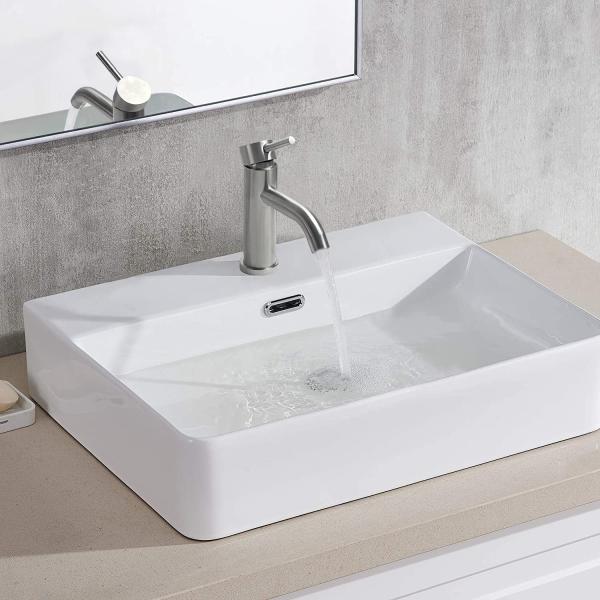 【商品名】　JOMOWN混合水栓付き大型 洗面ボウル 610*425*130mm 洗面台セット おしゃれ 洗面ボール 置き型 陶器製 手洗い器 トイレ ★★ラッピングについて★★当店ではラッピングは承っておりません。ご了承くださいませ。★★...