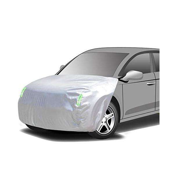 【適合サイズ】適合車種：SUV/オフロード車用.適合目安：車長4.00m~5.20m/車幅1.65m~1.85m.【ゴムバンドで長さを調整】弾性バンドはバックミラーに固定されており、長さは異なるモデルに応じて調整することができます【蛍光反射...