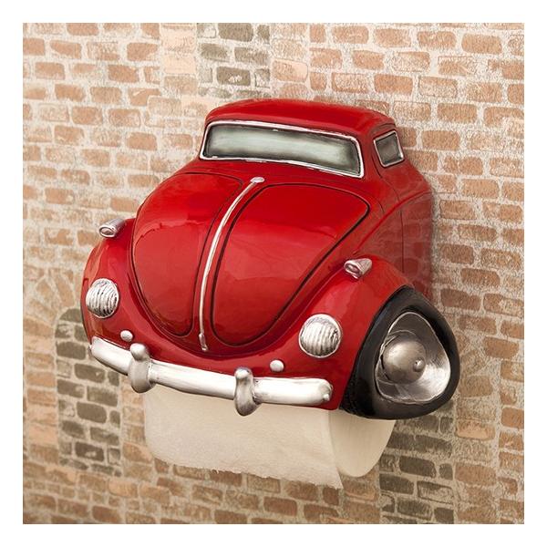 トイレにもこだわりたい、斬新なデザインのトイレットペーパーホルダーです。テーマパークにありそうな、面白さとインパクトがあります。これ一つでトイレ内の雰囲気を演出できるので、オールドアメリカンなインテリアが好きな方におすすめです。サイズ：高さ...