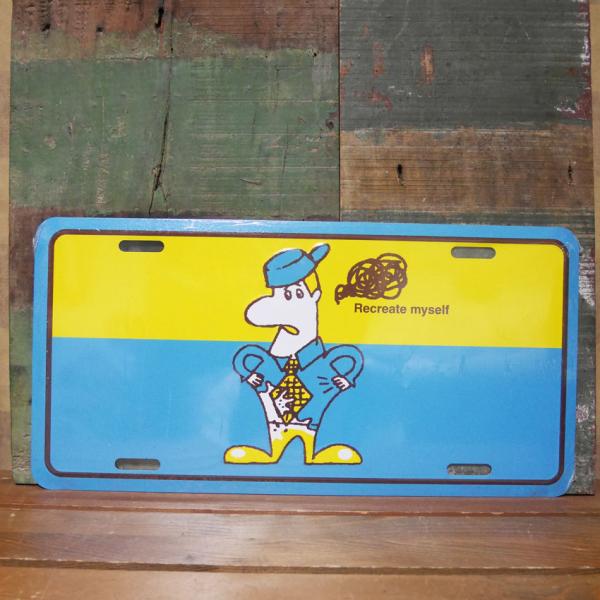 企業広告やインフォメーションサインのコマーシャルプレートです。人気のナンバープレートサイズで使い勝手抜群！ガレージやお部屋をアメリカンな雰囲気に変えるおすすめのインテリアアイテムです。サイズ：縦150×横300mm（約）素材：アルミニウム※...