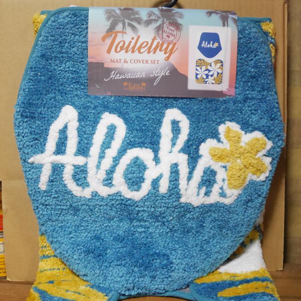 ハワイを感じるモチーフをサガラ刺繍で表現したトイレセットです。上品なデザインのトイレセットは、リラックス空間を華やかに演出します。肌触りがとても気持ちいい素材です。トイレもHAWAIIを感じてみてはいかがでしょうか。手洗い可能です。※洗濯機...