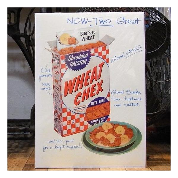 アメリカではお馴染みのシリアル食品、CHEXのB4サイズのアメリカンポスターです。サイズ：縦365×横260mm(約)素材：紙