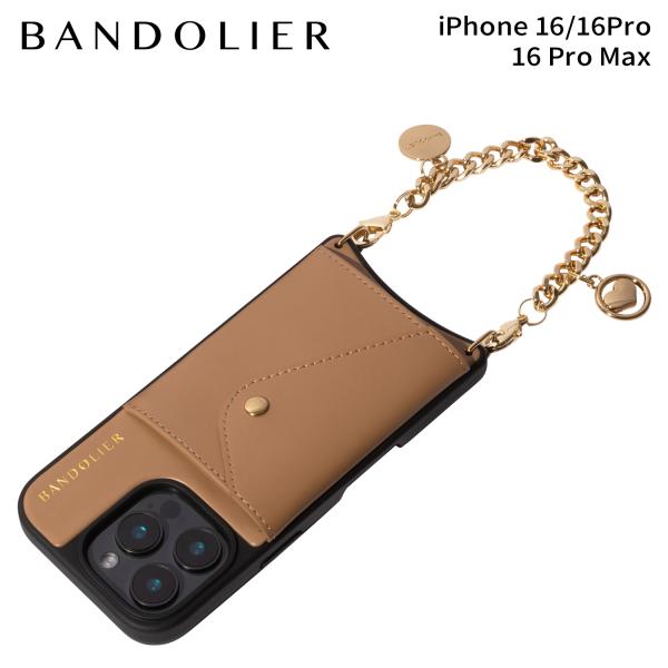 【セレブ愛用者急上昇中のiPhone専用アクセサリーブランド BANDOLIER】厚みのあるチェーンのリストレットと繊細なチャームがセットされた、100％本革製のウォッチレットフォンケース。内側にはソフトなマイクロファイバーライニングと高め...