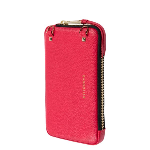 【セレブ愛用者急上昇中のiPhone専用アクセサリーブランド BANDOLIER】ケースと併用できるマチ付きポーチです。様々なケースと組み合わせてコーディネートを楽しめます。様々なケースと組み合わせてコーディネートを楽しめます。小さなカバン...