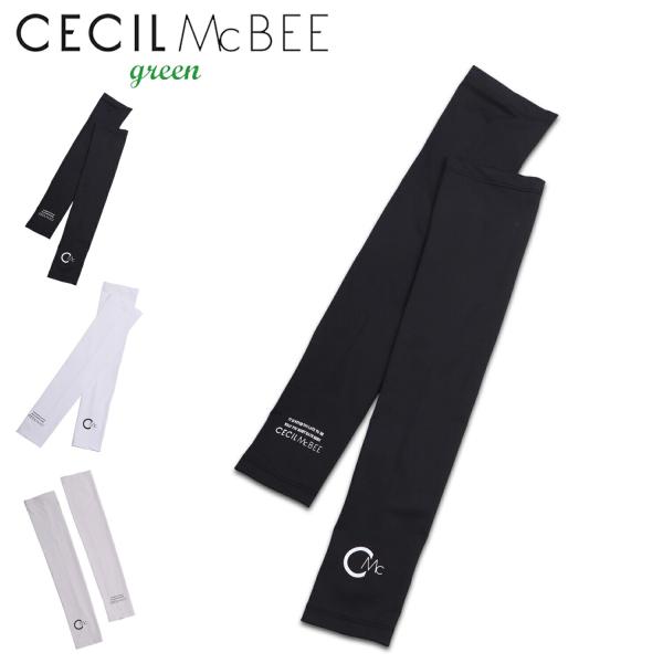【モノトーンを基調としたスポーティーなアイテムを展開するCECIL McBEEのゴルフライン CECIL McBEE green】CECIL McBEE greenのストレッチ性の高いUVカットアームカバーです。「IT IS NEVER T...