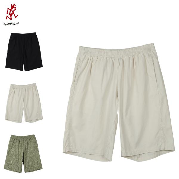 爆買【独自の手法で機能性に富んだウェアづくりに着手するクライミングウェアのカリスマ Gramicci】その名の通り、桃の表面のような手触りになる、ピーチ起毛した薄地のコットン素材を使用したショーツで、風合いが柔らかくしなやかでドレープ性も持...