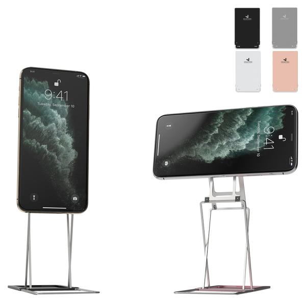 【人間工学に基づく機能性と高級感を両立させたPCスタンドを提供するブランド Majextand】わずか2.3mmの薄さの次世代スマホ・タブレット用スタンド「Majextnd M」です。デバイスを快適に使用するために、人間工学に基づく適切な角...