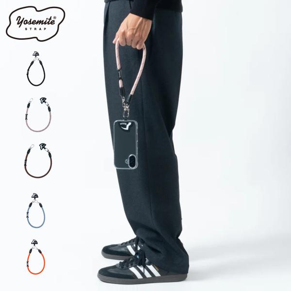 【本格クライミングロープを用いた機能美。現代のモバイルシーンを自由にするライフスタイルブランド YOSEMITE】本格的なクライミングロープをインスピレーション源とした、日本製のショートストラップです。ハンドストラップとして手首に通して使用...