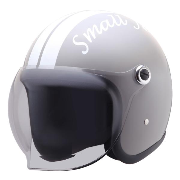 ☆スモールジェットタイプヘルメットに開閉式バブルシールドを装備したモデル。■シールド　開閉式バブルシールドは、ハードコート、UVカット仕様。■装備　チーク部分が取り外しでき、手洗いできます。　様々なユーザーに対応できるよう頭周り58〜60c...