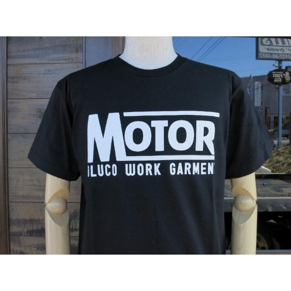 B.W.G　＝ BLUCO WORK GARMENT =B18001 『 MOTOR 』S/S T-SHIRT COLOR :ブラックプリントはラバープリント。シンプルでメッセージ性のあるアイテム。カラーはブラック・ホワイト・ブルーの3色展...