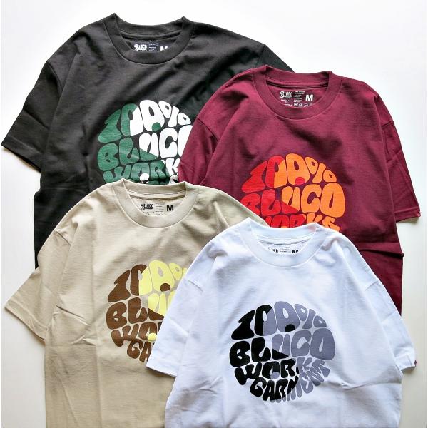BLUCO　　= ブルコ ＝OL-802-022　『 Yin Yang 』　Tシャツカラー : ブラック / バーガンディ / サンド / ホワイトファッションデザイナー二宮康範氏率いる 「NINO JAPAN」書下ろしによるYin yan...