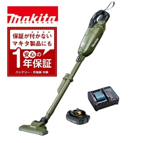 当店だけ！バッテリー・充電器も安心1年保証!マキタのメーカー保証は掃除機本体のみにて付属品のバッテリー・充電器は保証されませんので当店では単品でお買い直しすると高価なバッテリー・充電器を1年間保証させて頂きます。軽量バッテリーと最新のコンパ...
