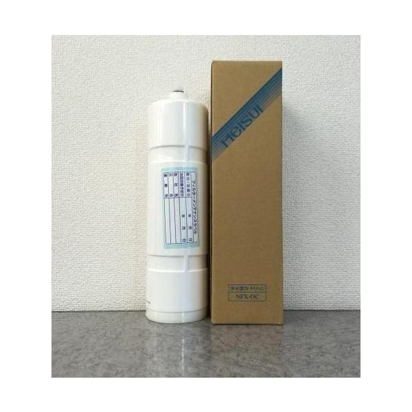 ■メイスイ NFX-OC（FX-21OC）業務用浄水器カートリッジサイズ/寸法：直径104mm×高さ384mm素材/材質 ろ材：不織布、ヤシガラ粒状活性炭、繊維状活性炭色：白【ご注意事項】ろ材使用限界は最長12ヵ月間です。ご使用環境により短...