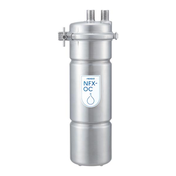 メイスイ NFX-OC 業務用浄水器本体 カートリッジ内蔵●ミネラル成分を残して不純物やにおいをしっかり除去。 水道水がおいしい水に生まれかわります。●水をおいしくする成分・ミネラルイオンはそのままに、カルキ臭(遊離残留塩素)やカビ臭、総ト...