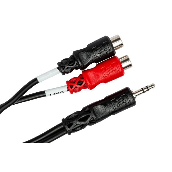 【ご購入後の当店からの連絡はご登録のメールアドレスに通知いたします。必ずご確認ください】【商品概要】ホサステレオミニ（3.5mm TRS）とRCAメス×2を採用した変換ケーブルです。ステレオの信号をRCAメスのLRに変換する事が可能です。デ...