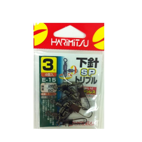 【ご購入後の当店からの連絡はご登録のメールアドレスに通知いたします。必ずご確認ください】【商品概要】下針SPトリプル E-15●胴突仕掛、投げ釣り仕掛に最適オモリのすぐ上から、枝針が出せます。ステンレス製シャフト採用により抜群に強度がアップ...