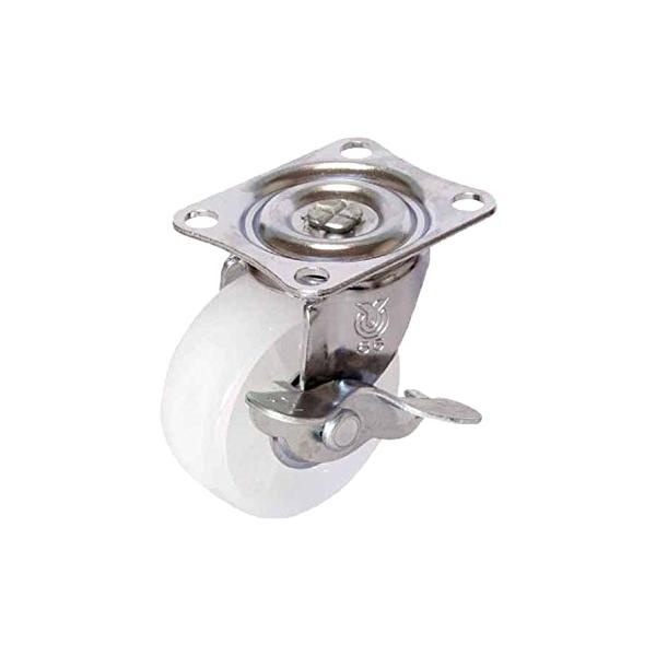 【ご購入後の当店からの連絡はご登録のメールアドレスに通知いたします。必ずご確認ください】【商品概要】●許容荷重(daN):55●車輪径(mm):65●取付高(mm):80●取付寸法(mm):55×42●車輪材質:ナイロン【商品説明】説明●ナ...