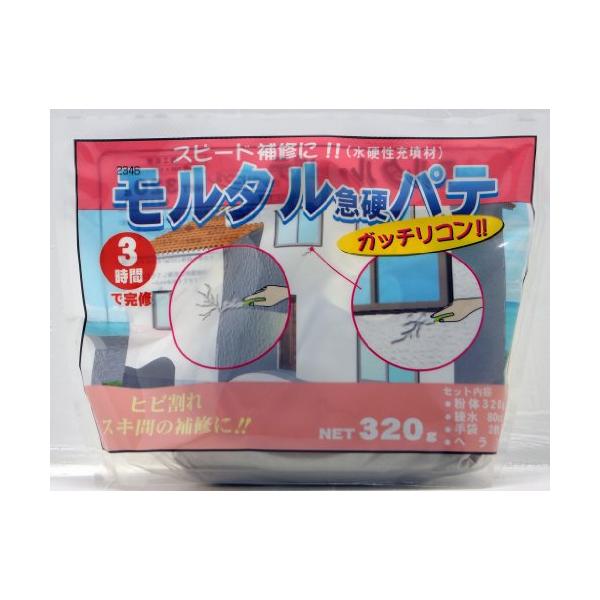 【ご購入後の当店からの連絡はご登録のメールアドレスに通知いたします。必ずご確認ください】【商品概要】色目:グレー成分:ポルトランドセメント、砂、その他硬化時間:約3時間施工面積:5mm厚×約200mm×140mmセット内容:粉体320ｇ、練...