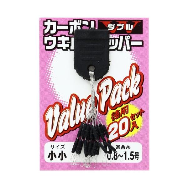 【ご購入後の当店からの連絡はご登録のメールアドレスに通知いたします。必ずご確認ください】【商品概要】サイズ:小小仕様:ダブル適合糸(ナイロン):0.8-1.5号入数:20セット【商品説明】強度のあるカーボン素材使用のウキ止めストッパーです。...