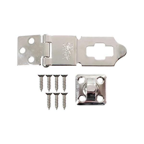 【ご購入後の当店からの連絡はご登録のメールアドレスに通知いたします。必ずご確認ください】【商品概要】製造国:日本用途:倉庫・家庭用物置など特徴:受金具の錠掛け部分が90°で止まるストッパー機能付付属品:ステンレス皿木ビス(3.5X16)注意...